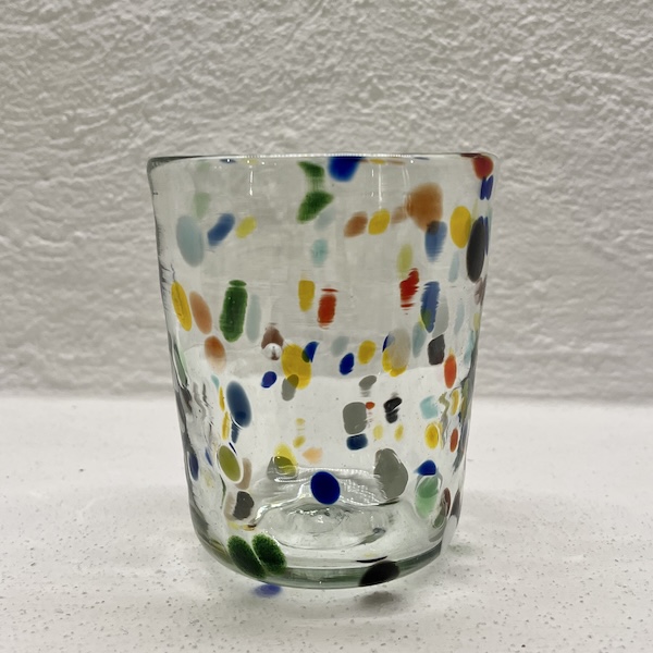 Vaso Apilable Confeti - Lafiore Vidrio Soplado